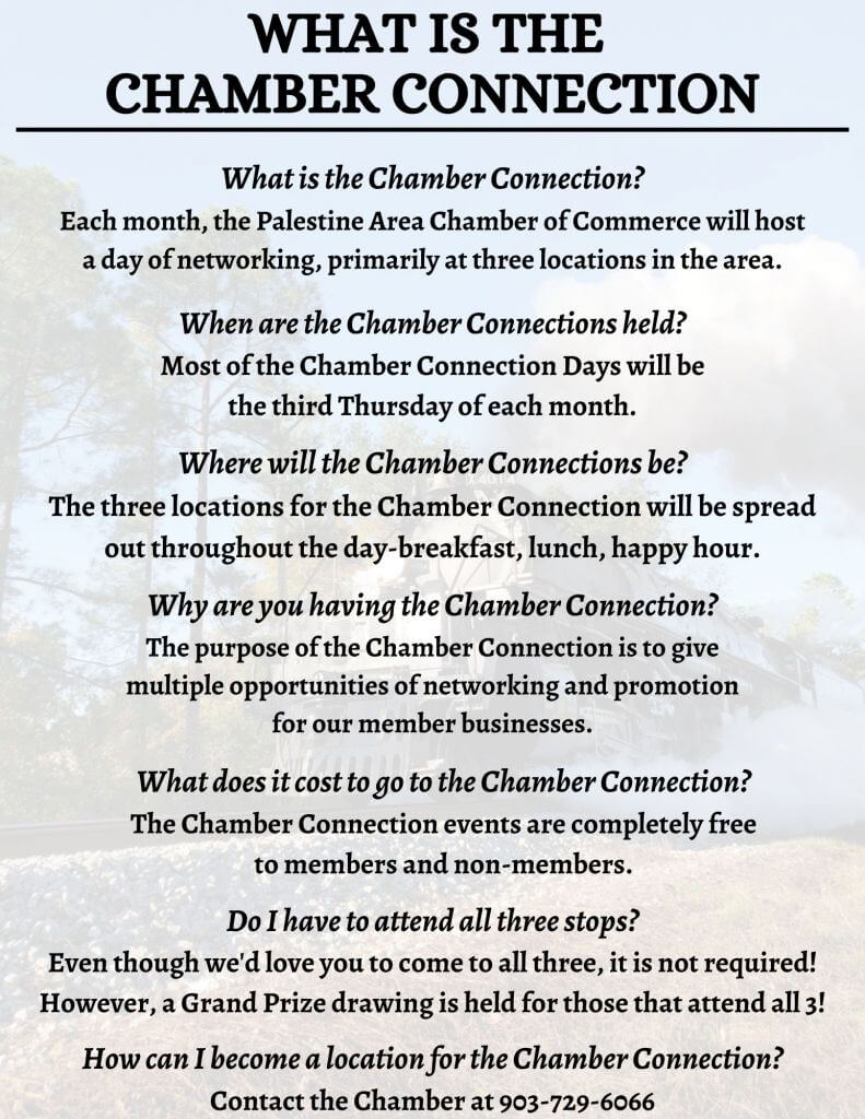The Chamber Connection - Palestine Area Chamber of Commerce